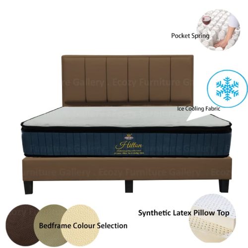 Hilton Pocket Spring Mattress Bundle Package - Ecozy Furniture Gallery